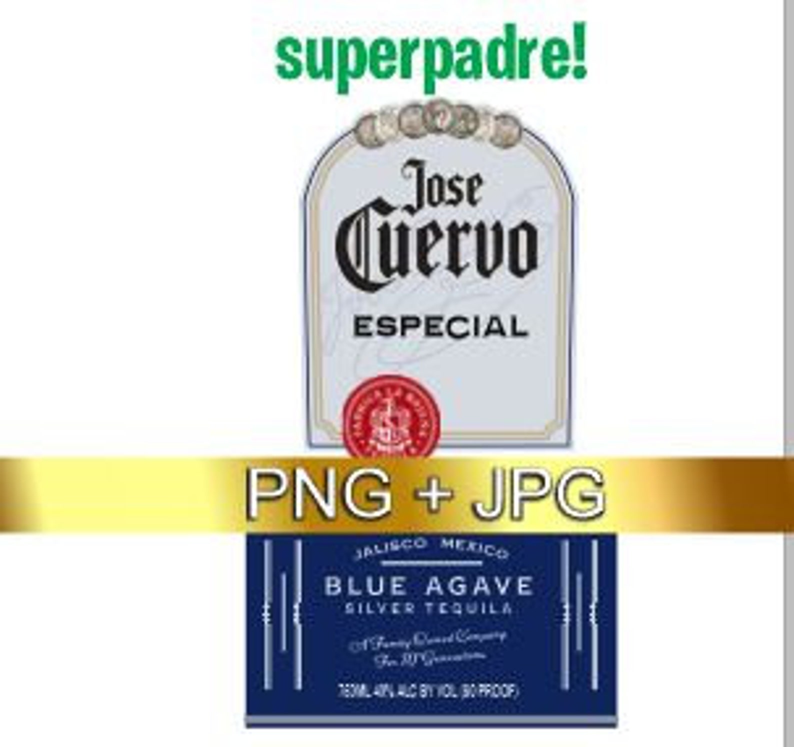 Tequila José Cuervo Special Silver Digital Label File ready | Etsy