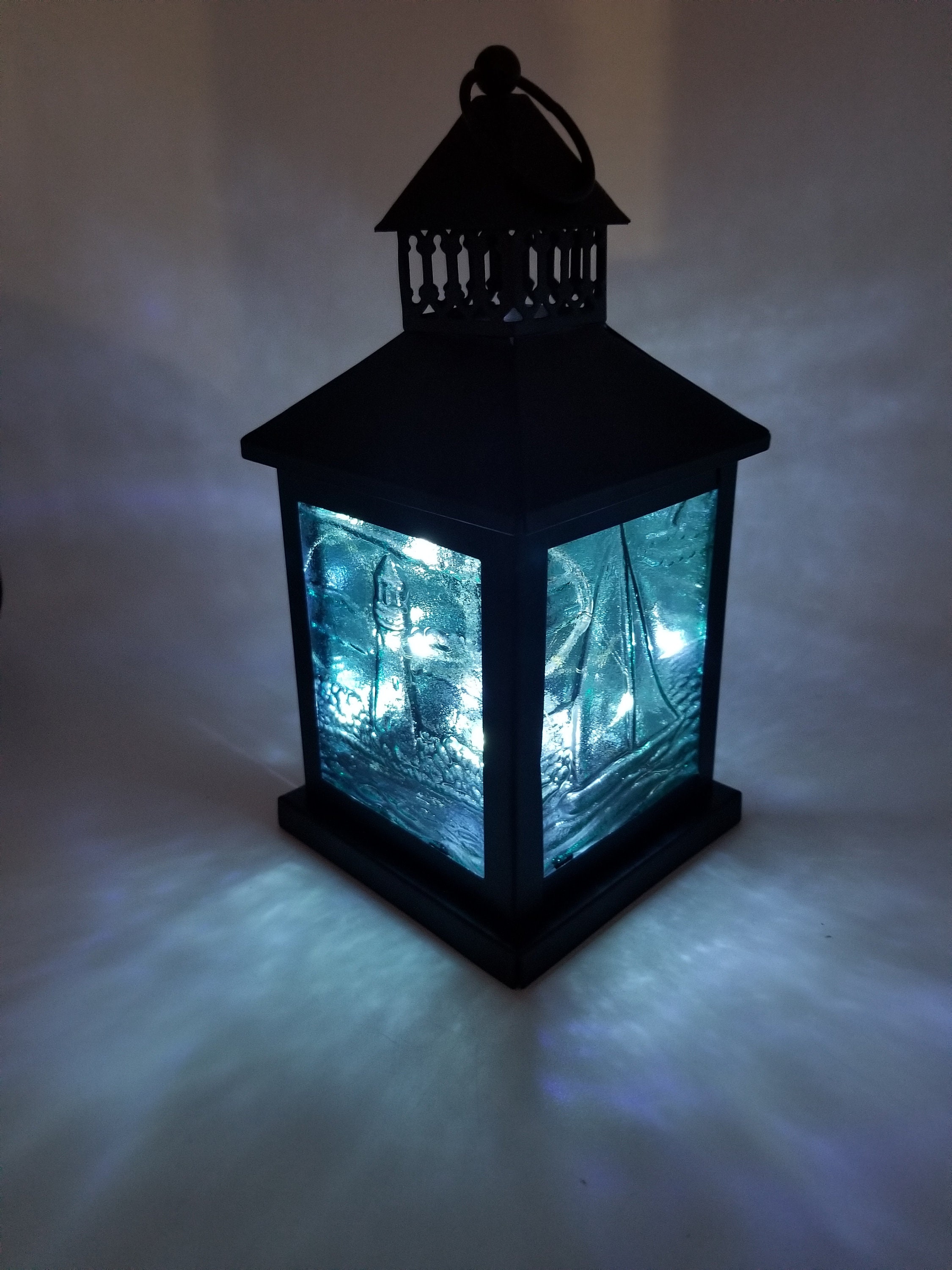 Life on the Water Glass Lantern Hanging Ocean Sea Sailing | Etsy