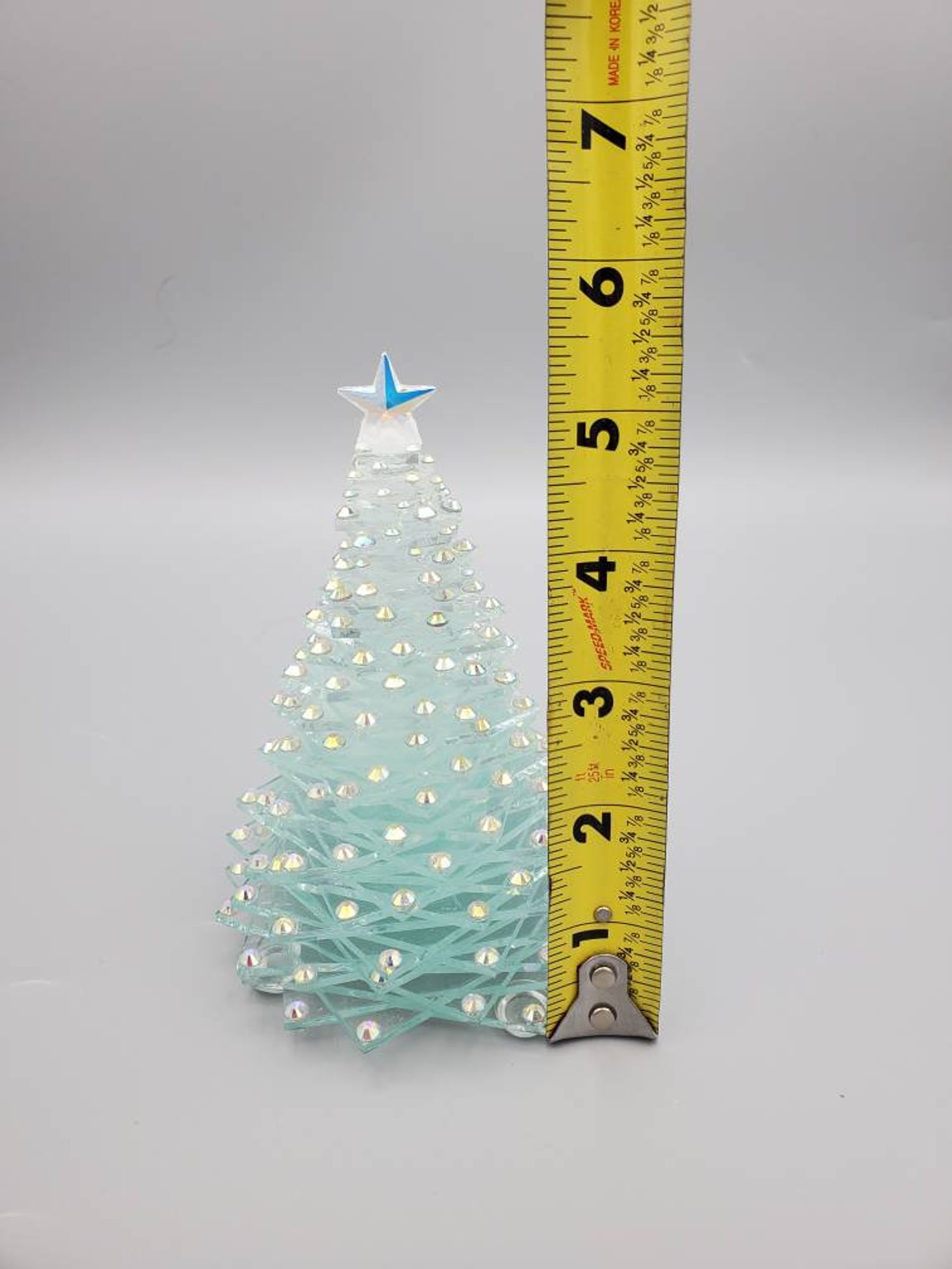 Handcrafted Glass Tree With Crystal AB Accents/ornaments and - Etsy