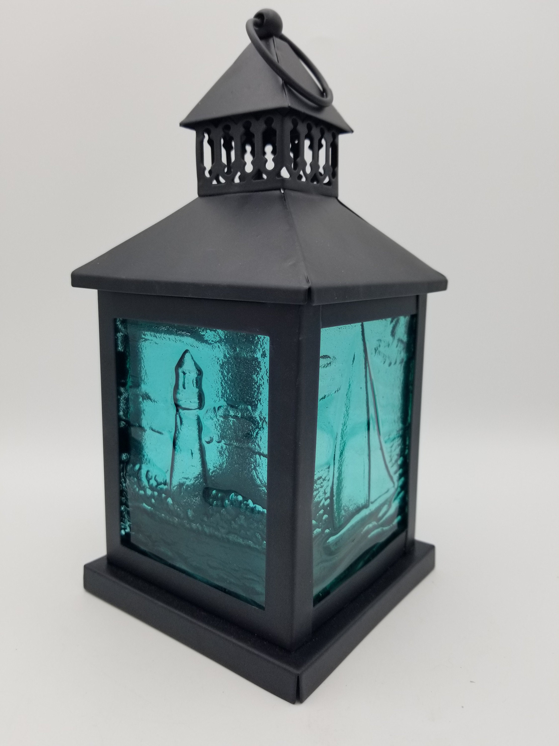 Life on the Water Glass Lantern Hanging Ocean Sea Sailing - Etsy