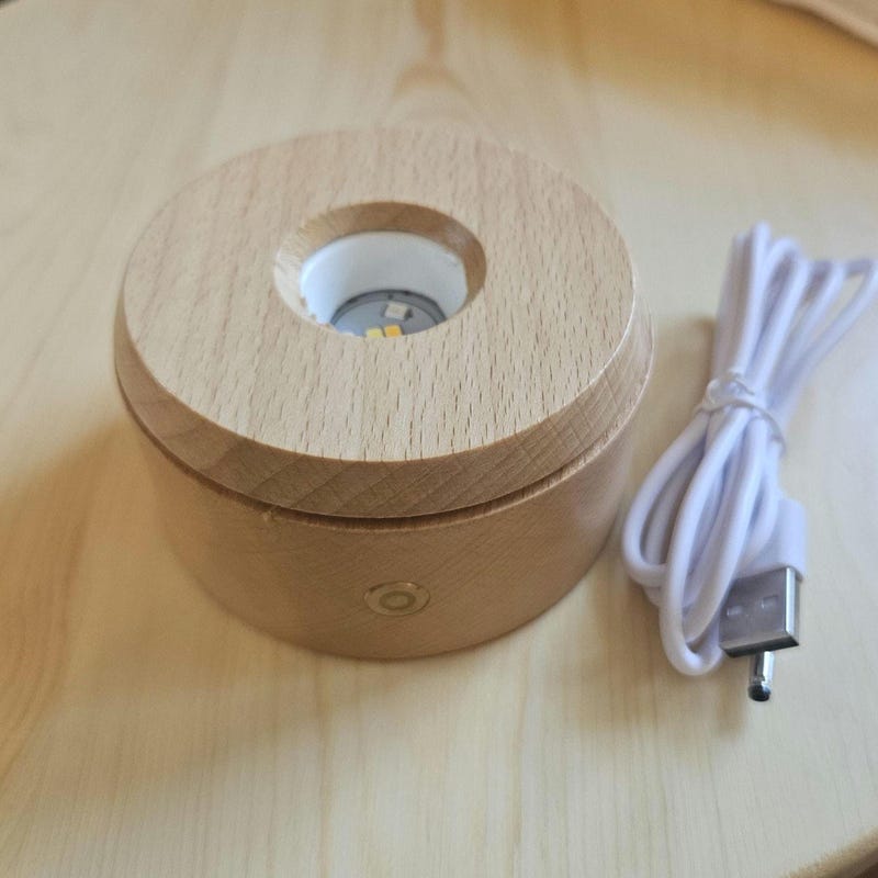 Wood Battery Light - Etsy