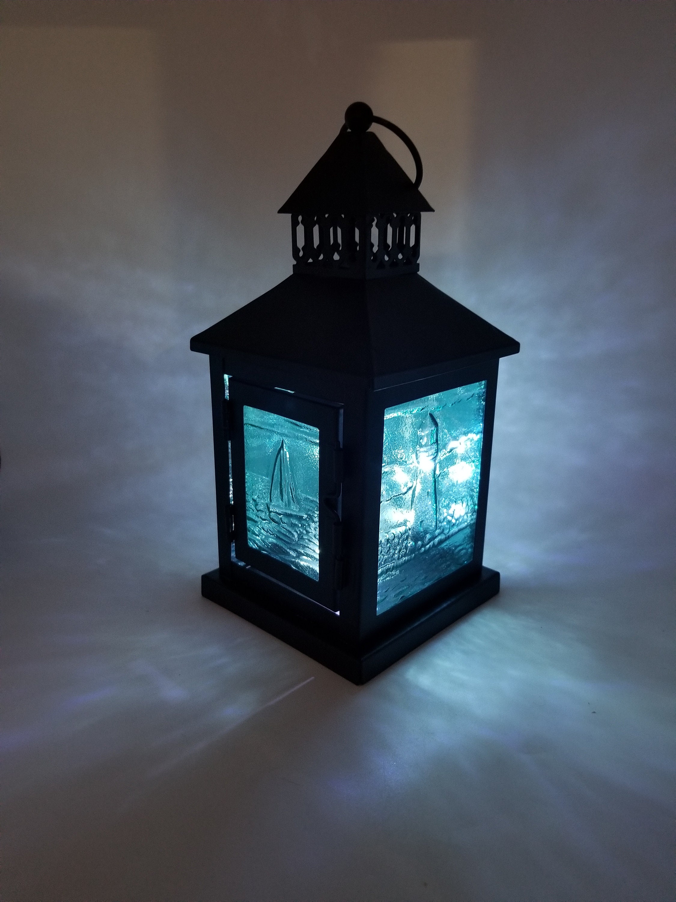 Life on the Water Glass Lantern Hanging Ocean Sea Sailing | Etsy