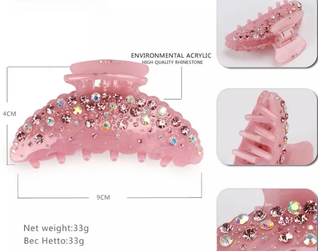 Rhinestone Trendy Large Claw Clips - Etsy