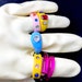 Colorful Trendy Chunky Acrylic Rhinestone Rings - Colorful Stackable ...