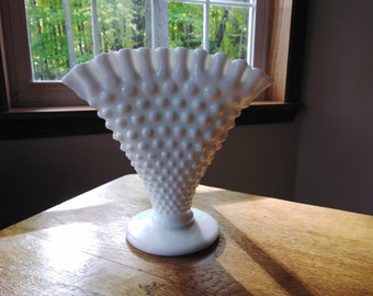 Glass Fan Vase | Etsy