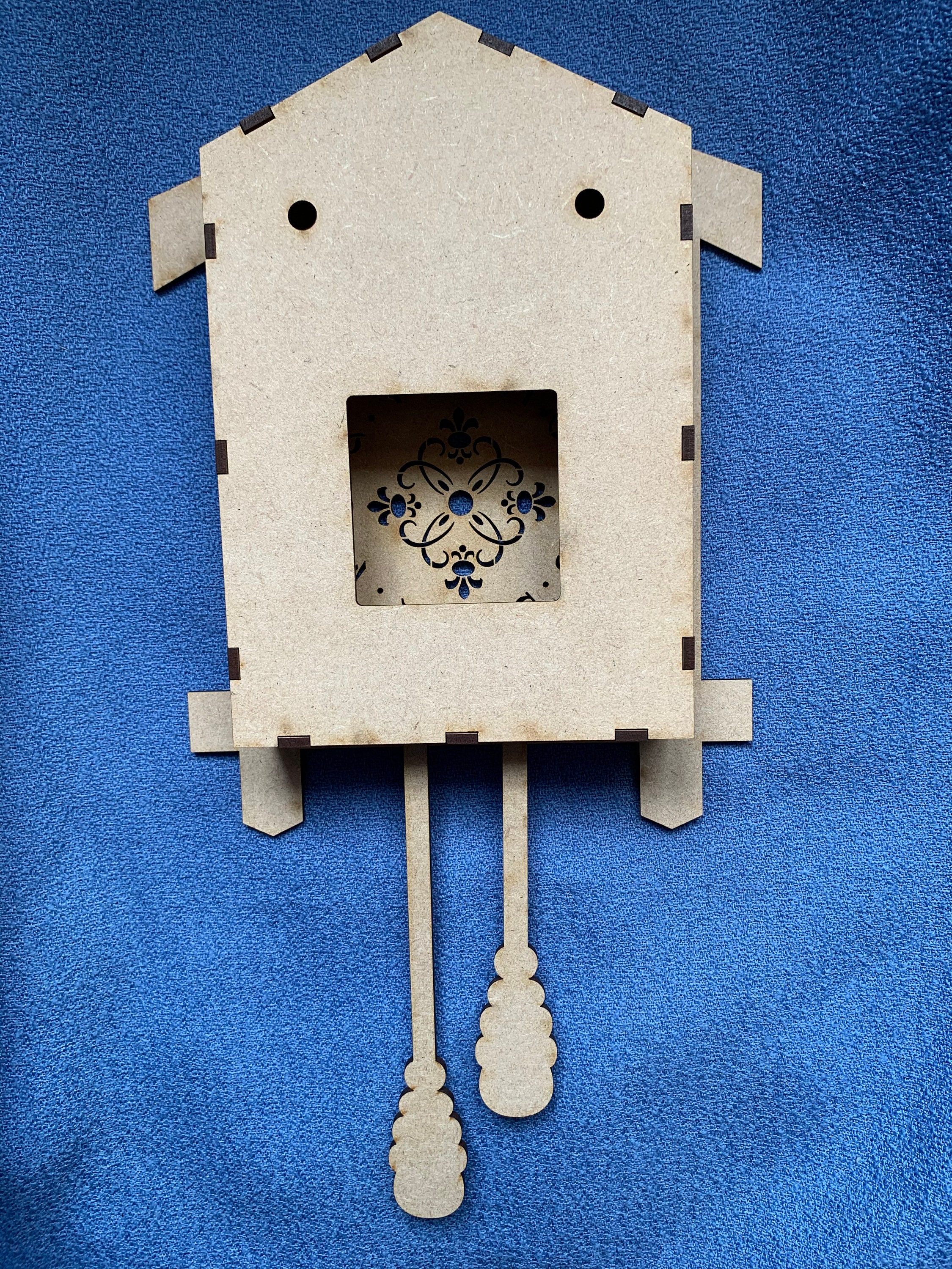 Wooden Elegant Cuckoo Clock Kit Blank Wit Pre Cut Numbers - Etsy UK