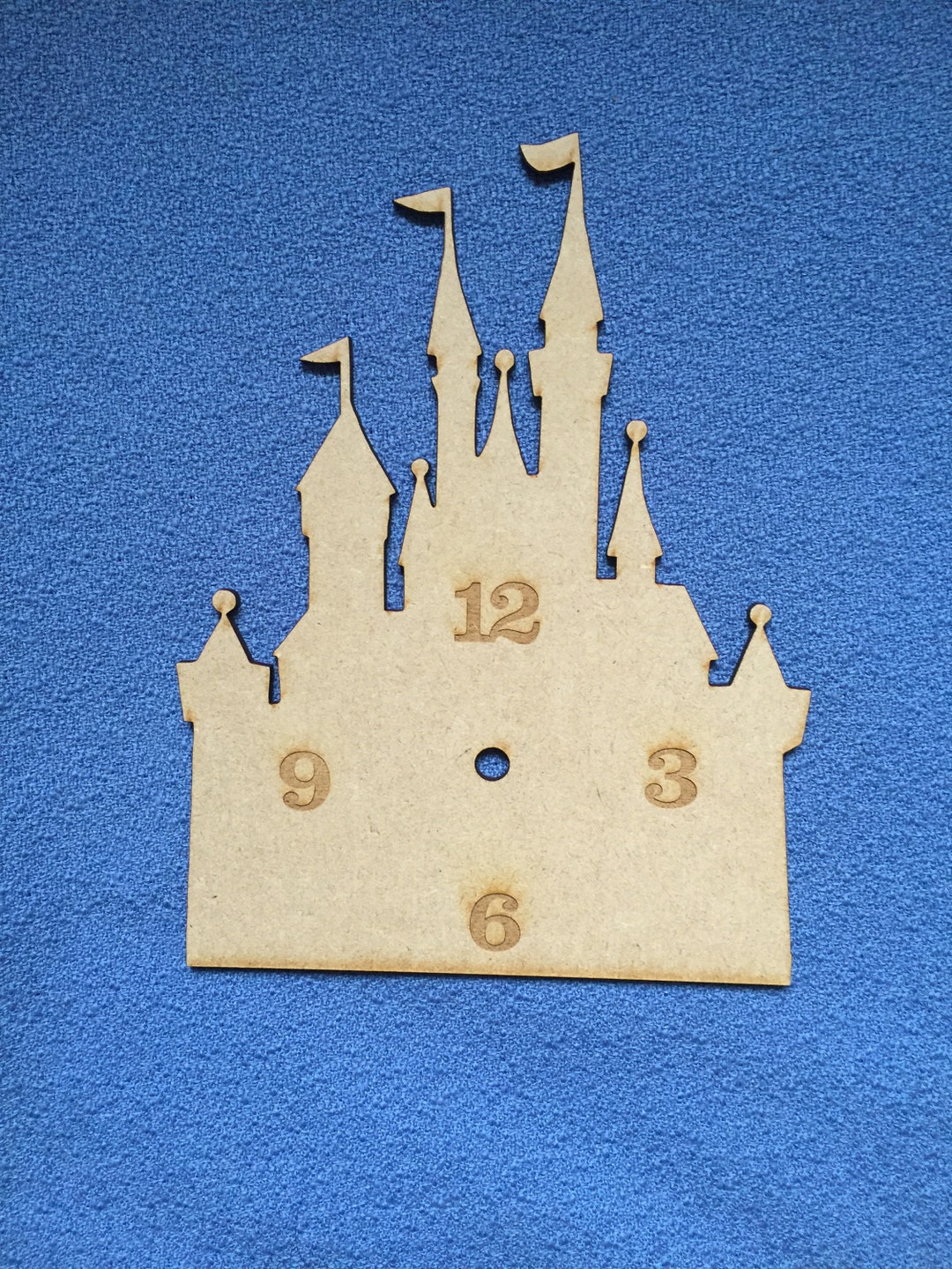 Wooden Engraved Disney Princess Castle Clock Face/plaque - Etsy