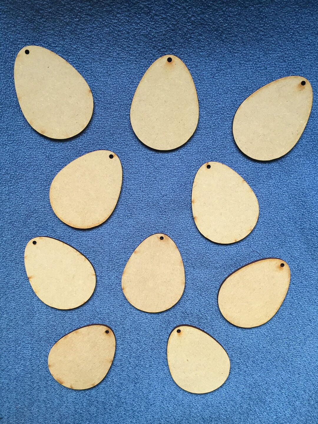 10 X Wooden MDF Easter Egg 2cm, 3cm, 4cm, 5cm, 7cm, 10cm Craft Blanks ...