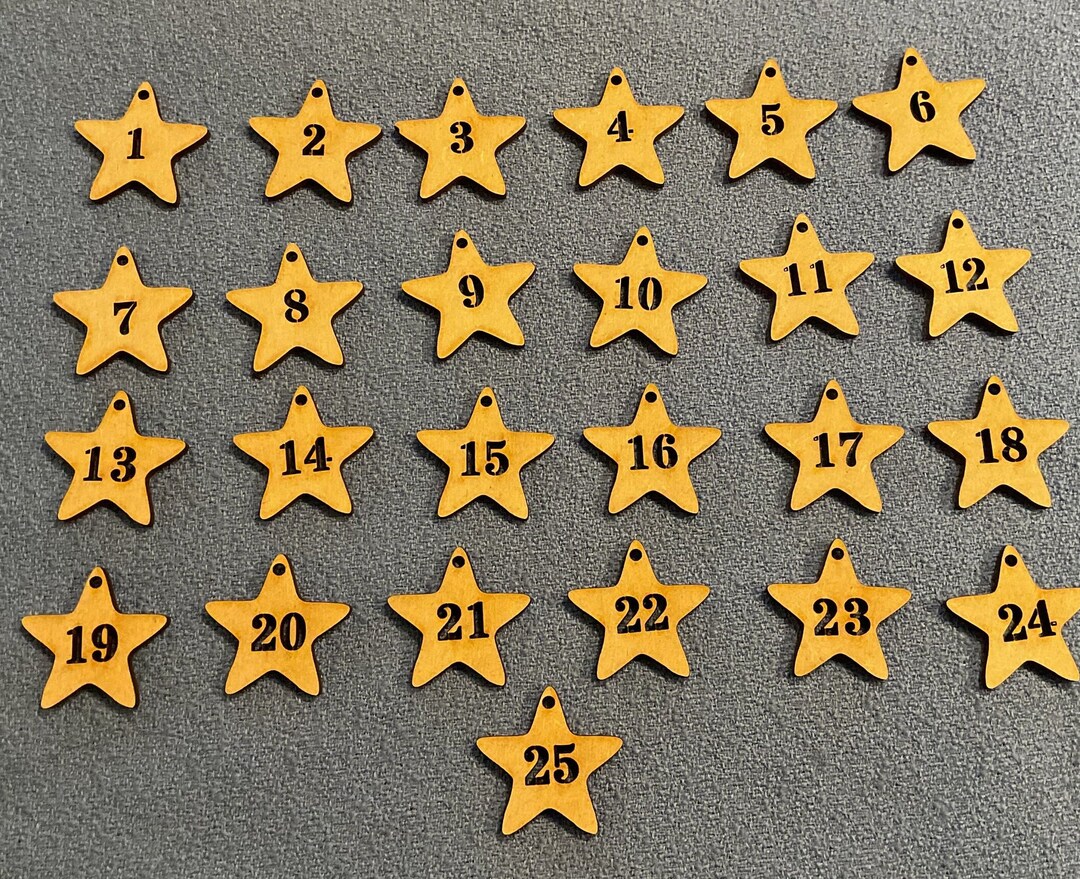 Ramadan Advent Calendar Star Number 1 - 30 - Etsy