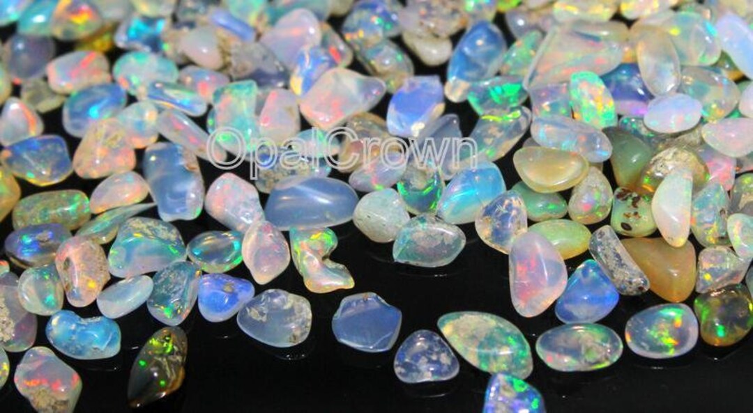 5 to 10 PCs AAA Opal Polish Rough Gemstone, Natural Ethiopian Opal Size ...