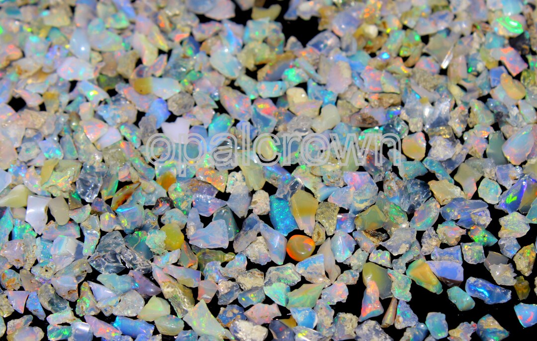 100 Pcs Natural Ethiopian Opal Rough AAA+ | Untreated Opal Gemstones ...