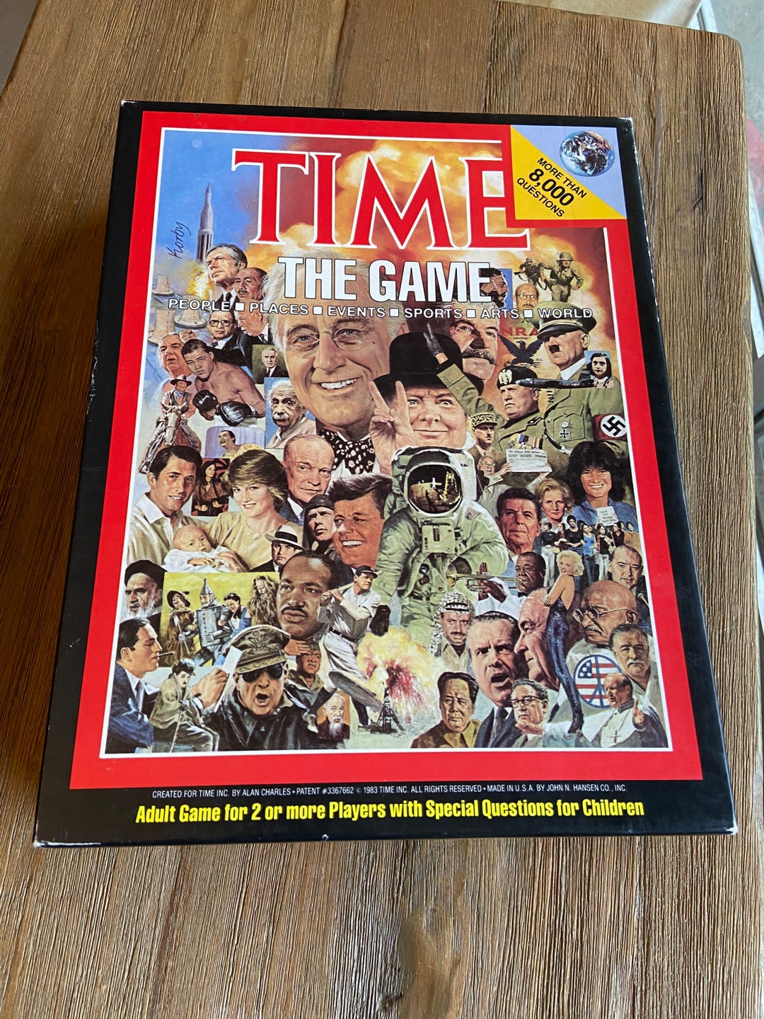 Vintage Time Board Game - Etsy