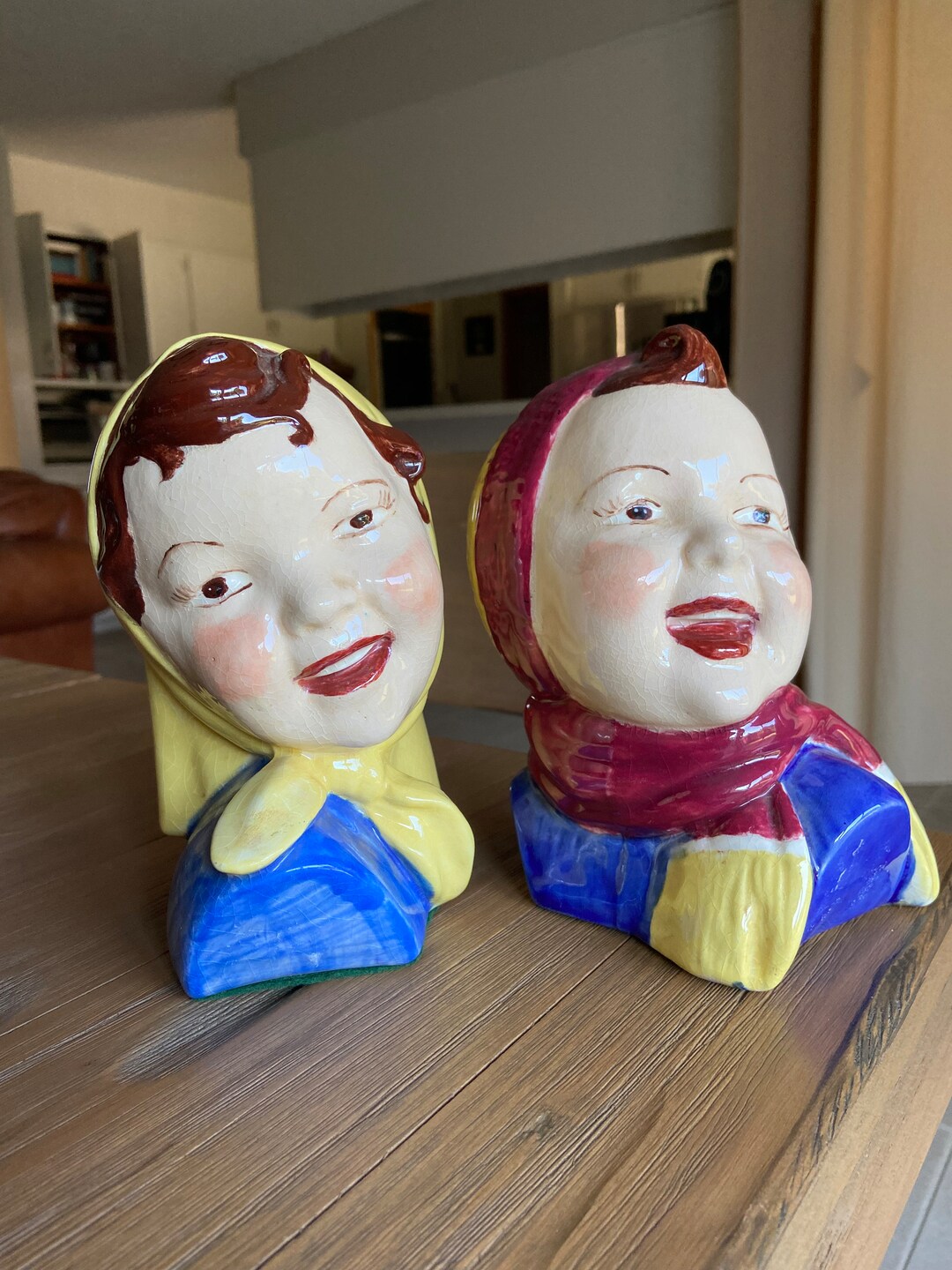 Vintage Ceramic Kids Busts - Etsy