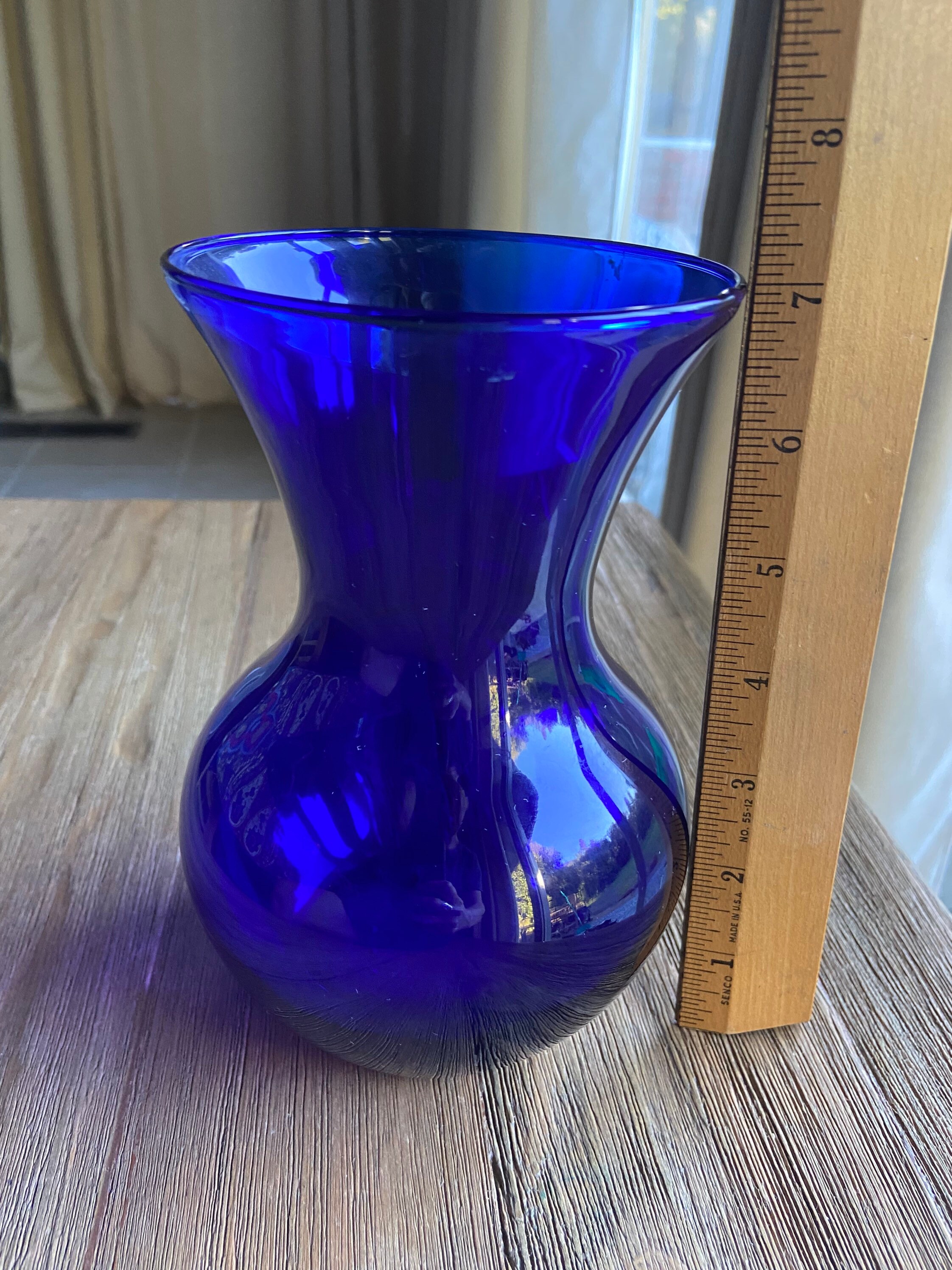 Libbey Cobalt Blue Vase - Etsy