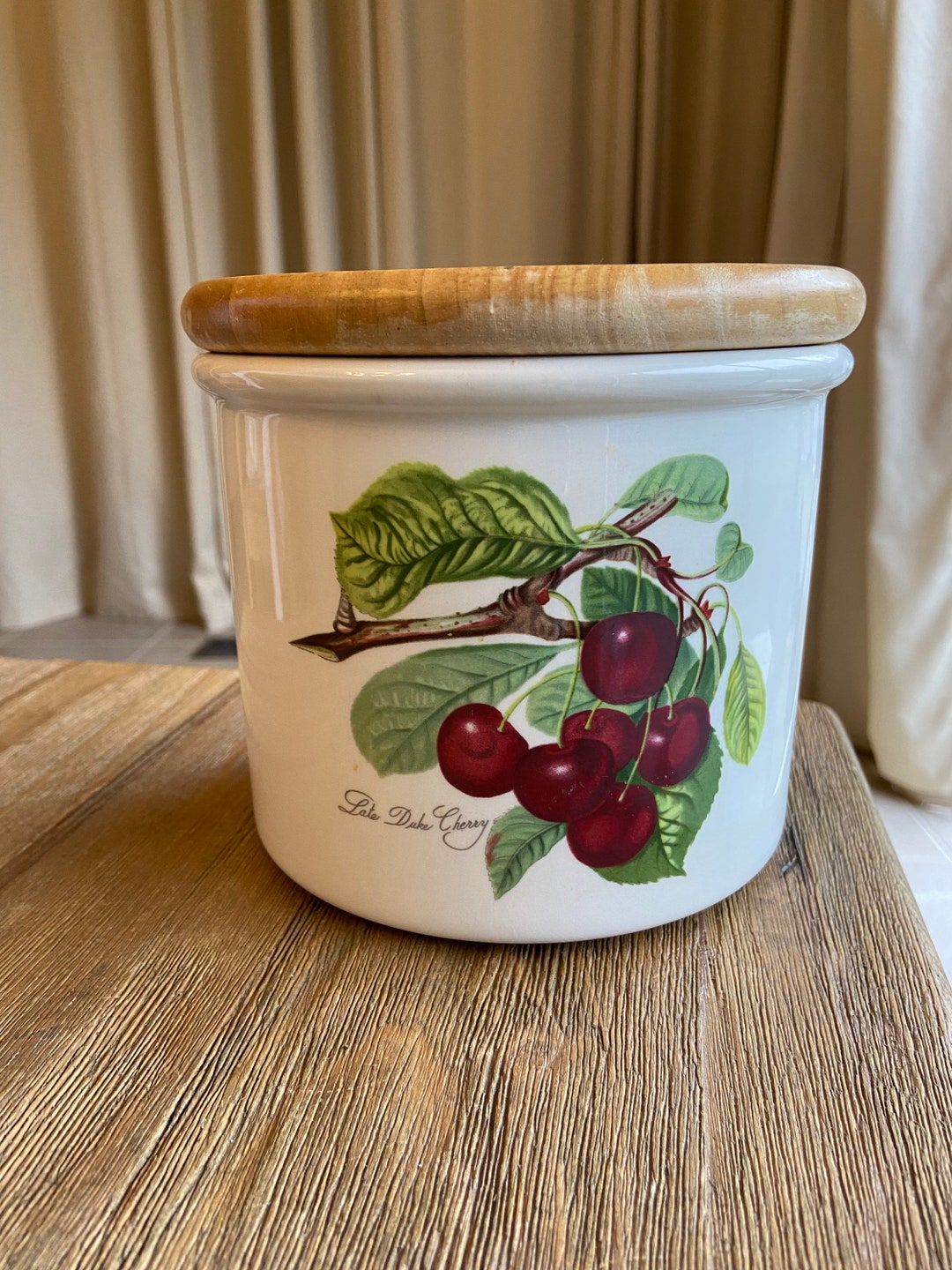Portmeirion Cherry Canister - Etsy