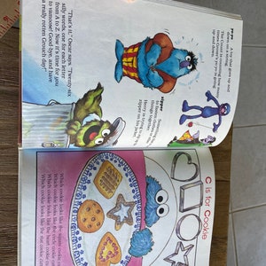 Vintage Sesame Street My Abcs Book - Etsy