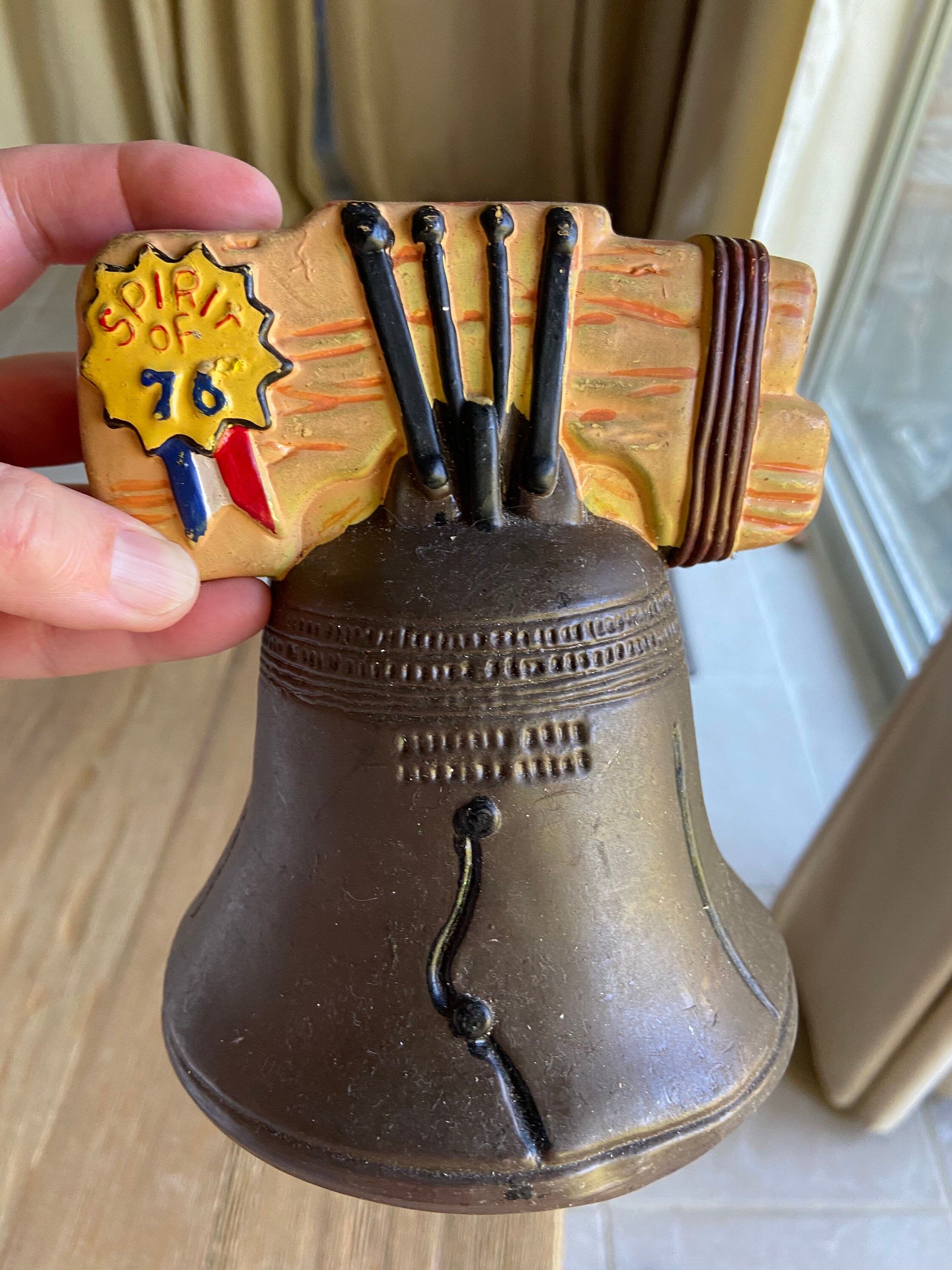 Vintage Liberty Bell Coin Bank | Etsy