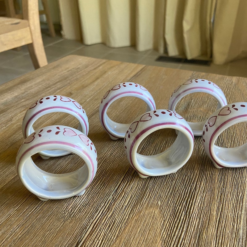 Ceramic Napkin Rings - Etsy