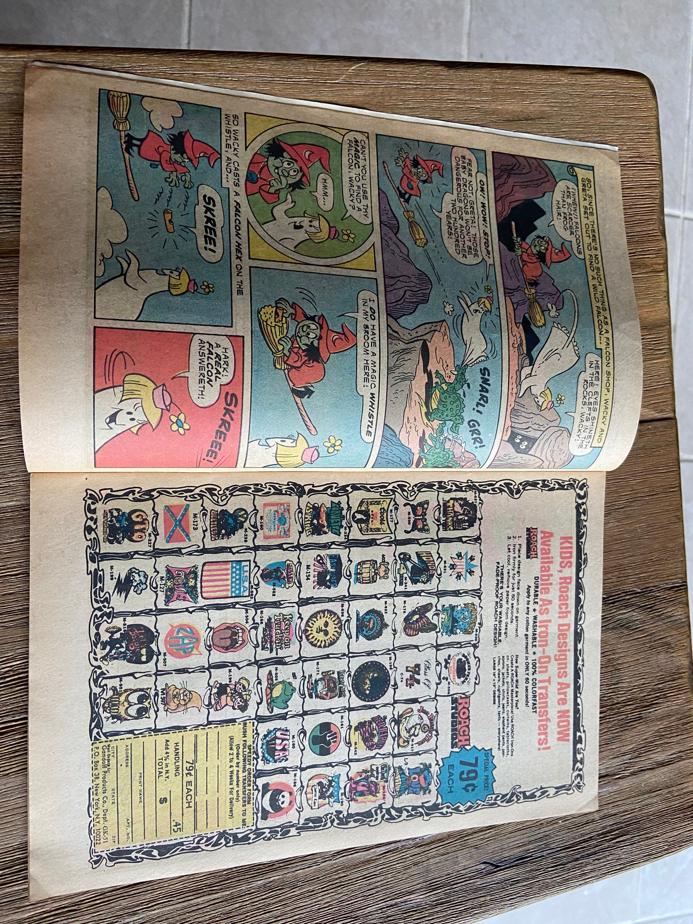 Vintage Wacky Witch Comic april 75 - Etsy