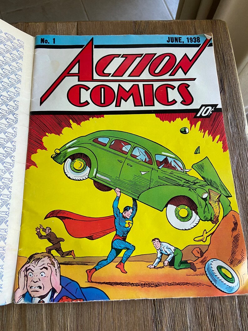 Vintage Action Comics 1st Edition Reproduction From 1974 - Etsy