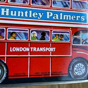 Vintage Huntley Palmers Double Decker Bus Tin - Etsy