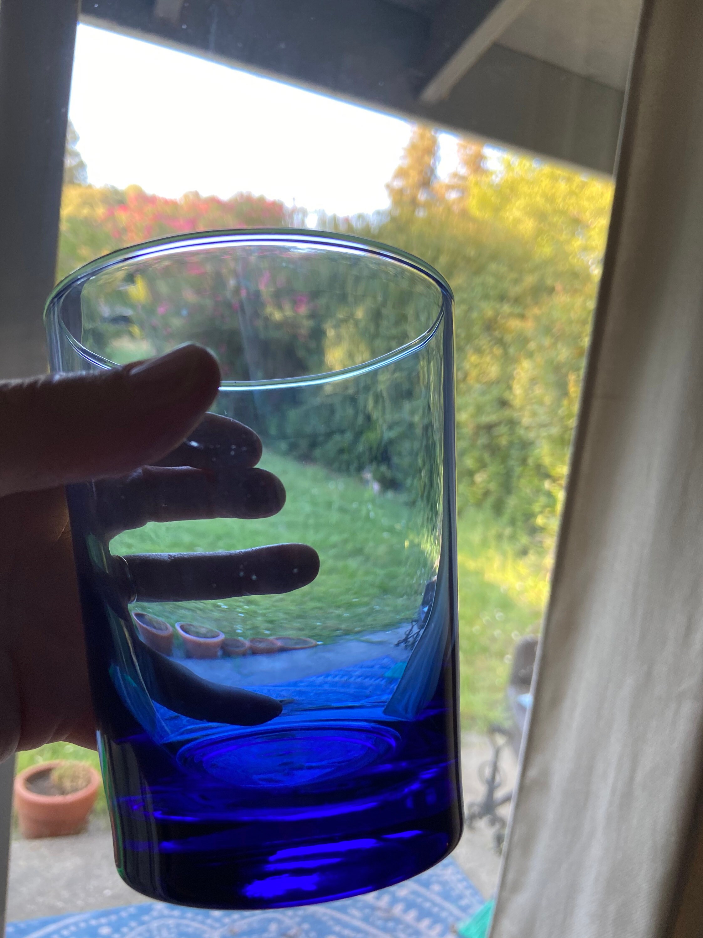 Libbey Blue Glasses | Etsy