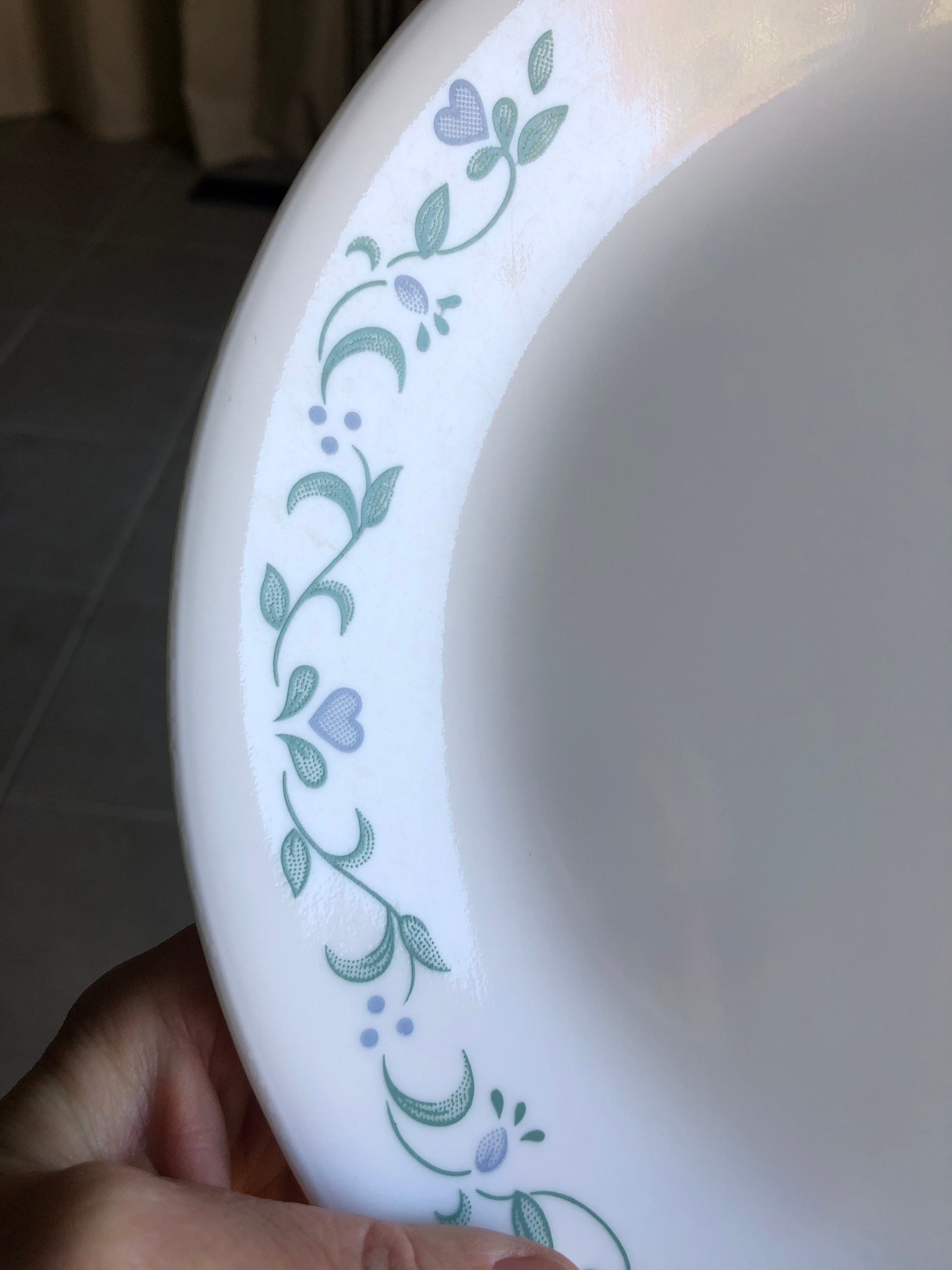 Vintage Corelle Platter With Floral Edge | Etsy