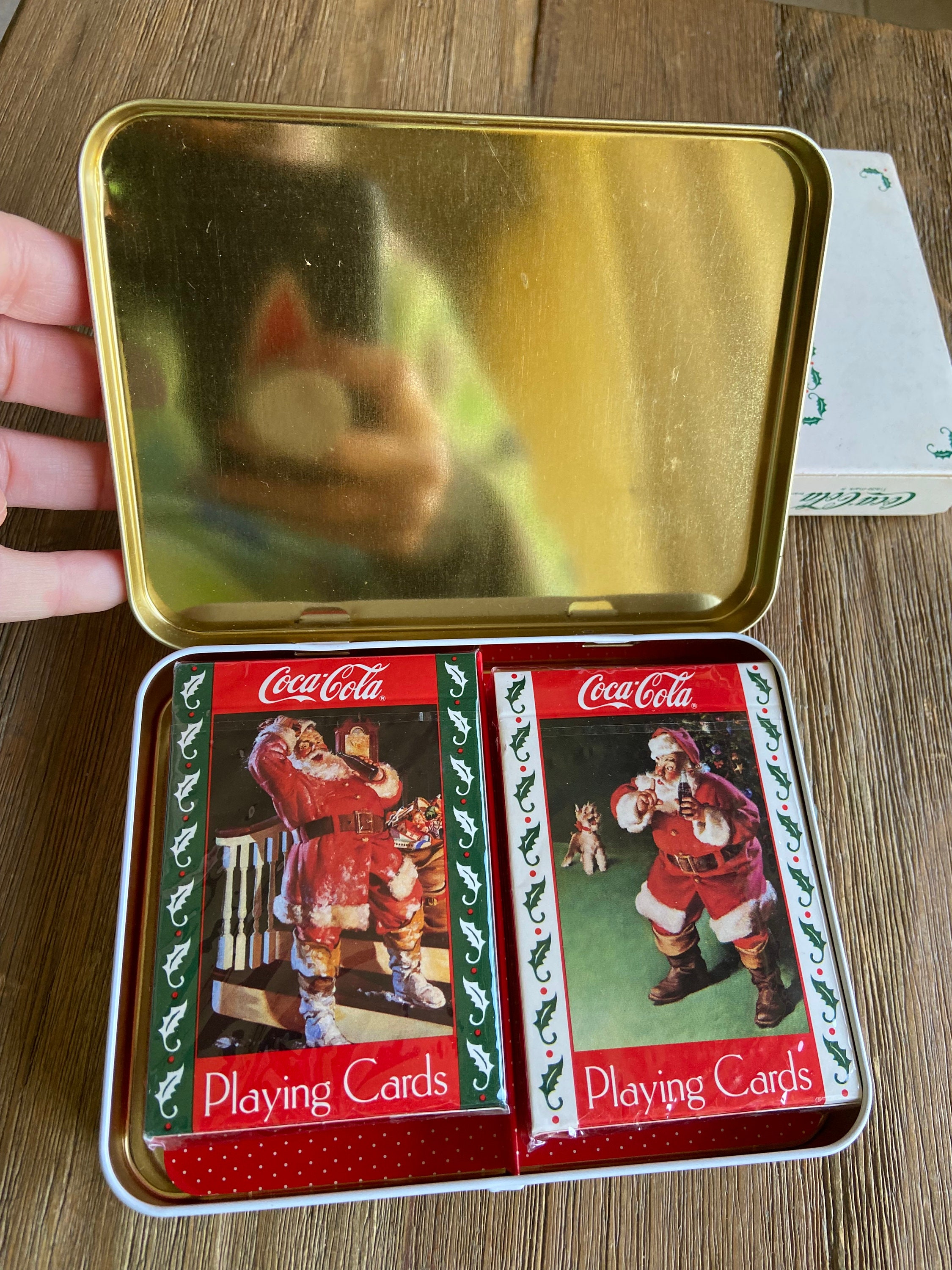 Vintage 1993 Coca Cola Nostalgia Santa Playing Cards sealed - Etsy