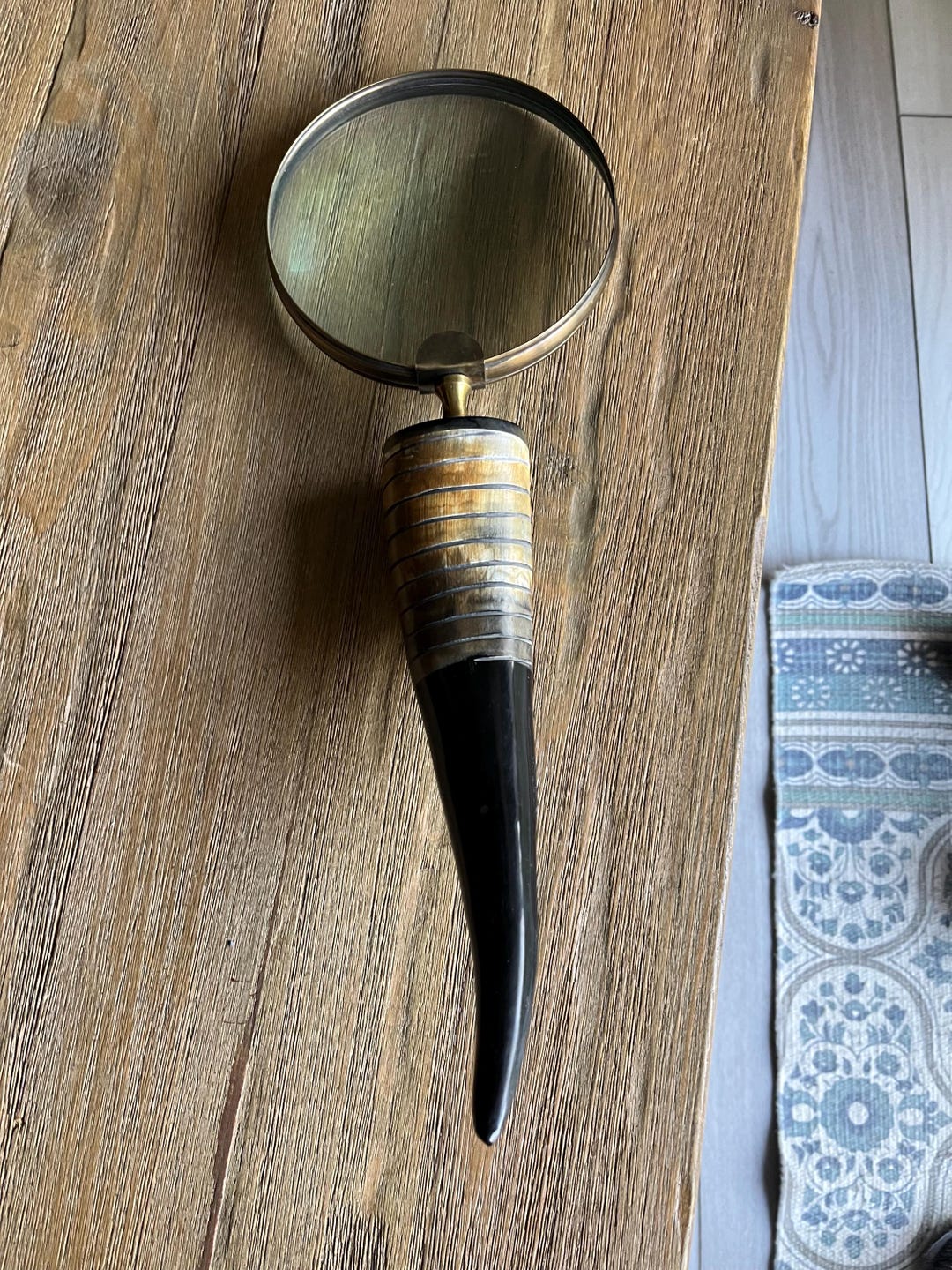 Vintage Magnifying Glass With Horn Handle - Etsy