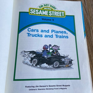 Vintage Sesame Street Cars and Planes Book - Etsy