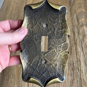 Vintage Metal Scroll Light Switch Plate (gold Tone) - Etsy