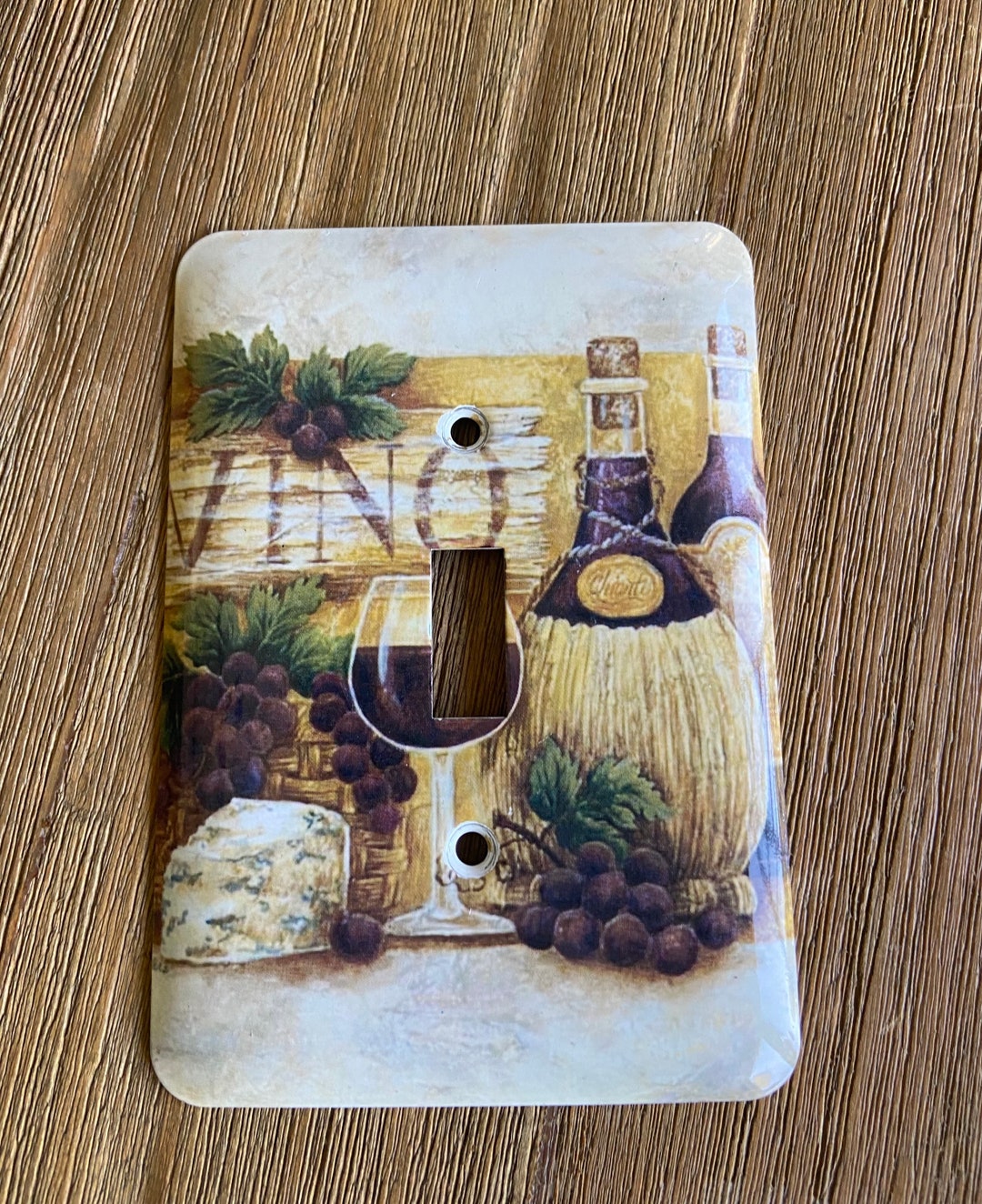 Vintage Metallic Wine Themed Light Switch Cover - Etsy
