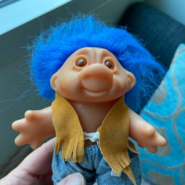 Blue Hair Troll Doll - Etsy