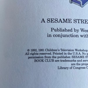 Vintage Sesame Street What Do You Do ? Book - Etsy