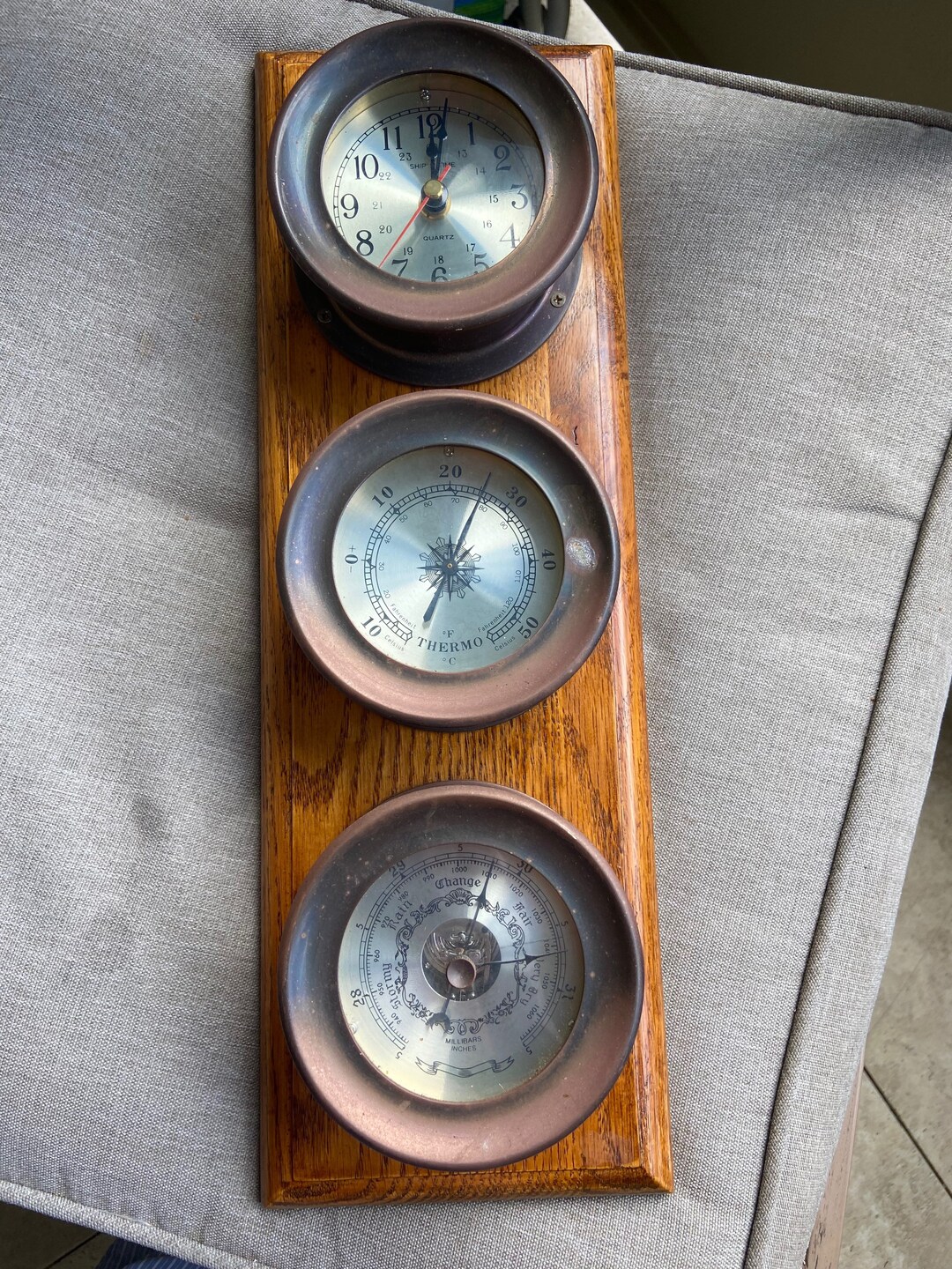Vintage West Germany Ship’s Weather Clock - Etsy