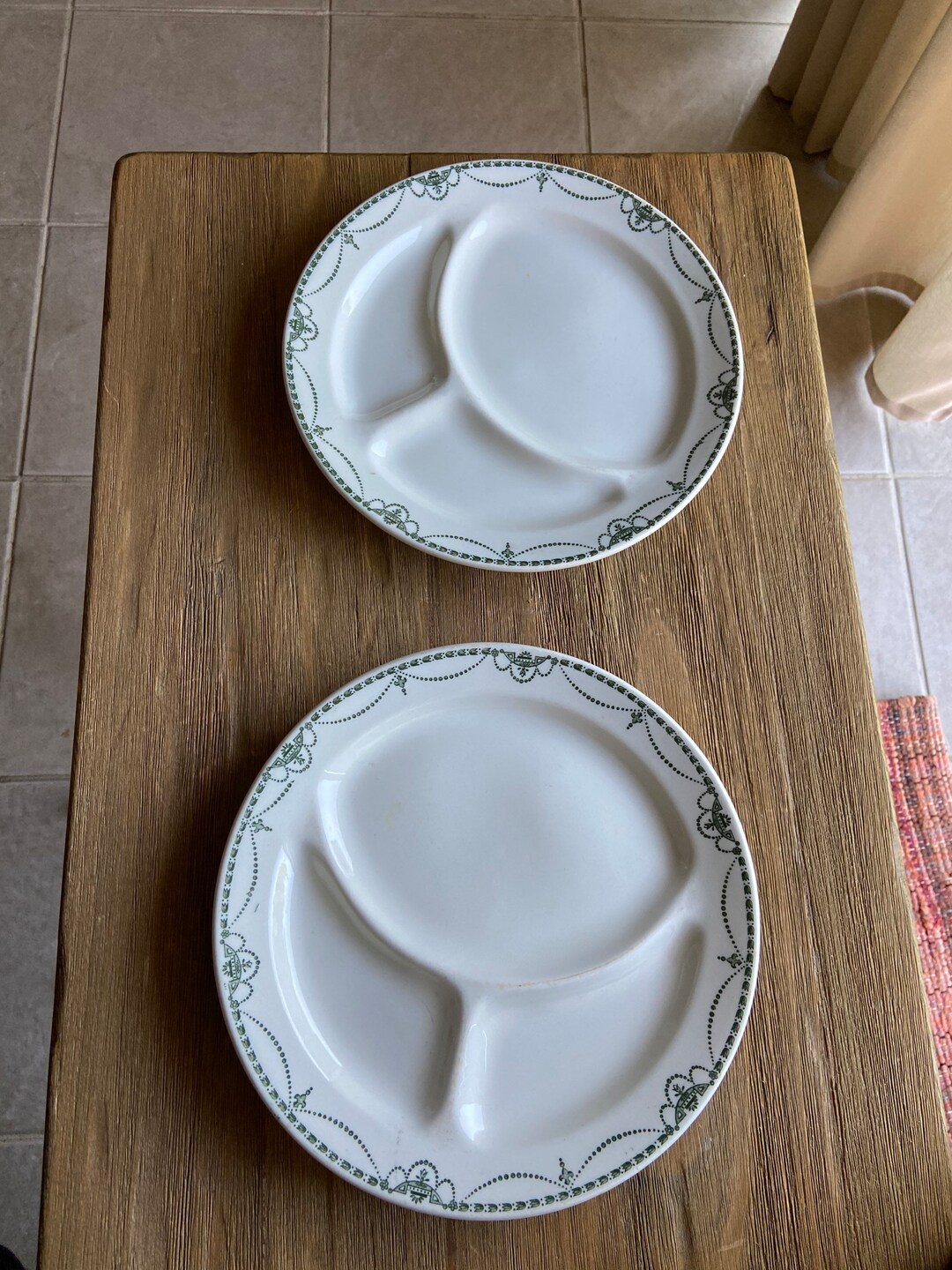 Vintage Warwick China Adam Pattern Divided Restaurant Ware Dishes (2 ...