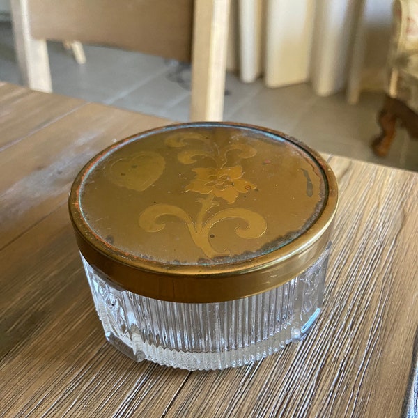 Vintage Glass Box - Etsy