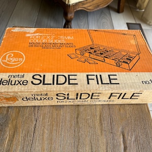 Vintage Logan Slide File Metal Storage Box in Original Box - Etsy