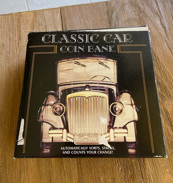 Vintage Classic Car Coin Bank - Etsy