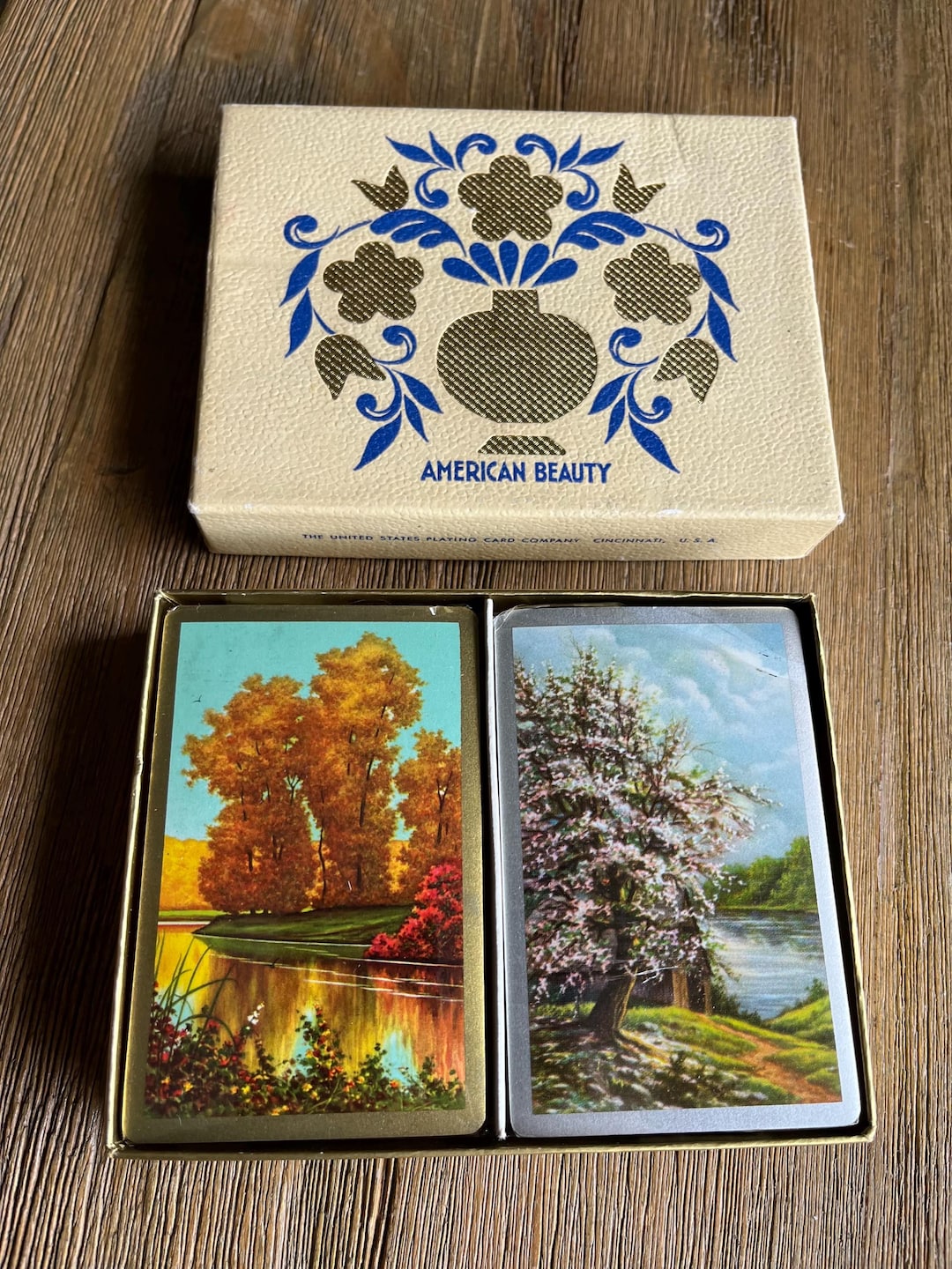 Vintage American Beauty Playing Cards (sealed Decks ) in Original Box ...