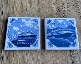 Delft Tile Coasters - Etsy