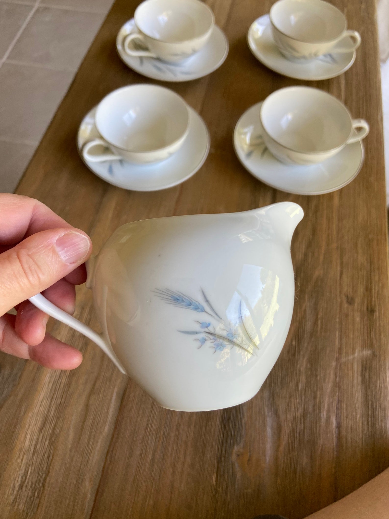 Vintage Castlecourt Wheat Harvest Tea Set | Etsy