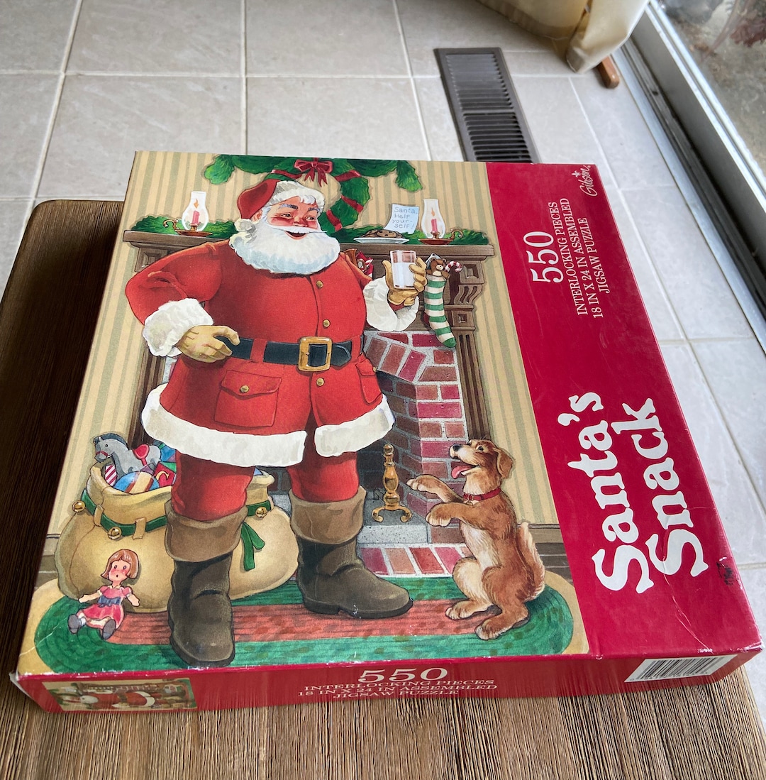 Vintage Santa’s Snack Puzzle - Etsy