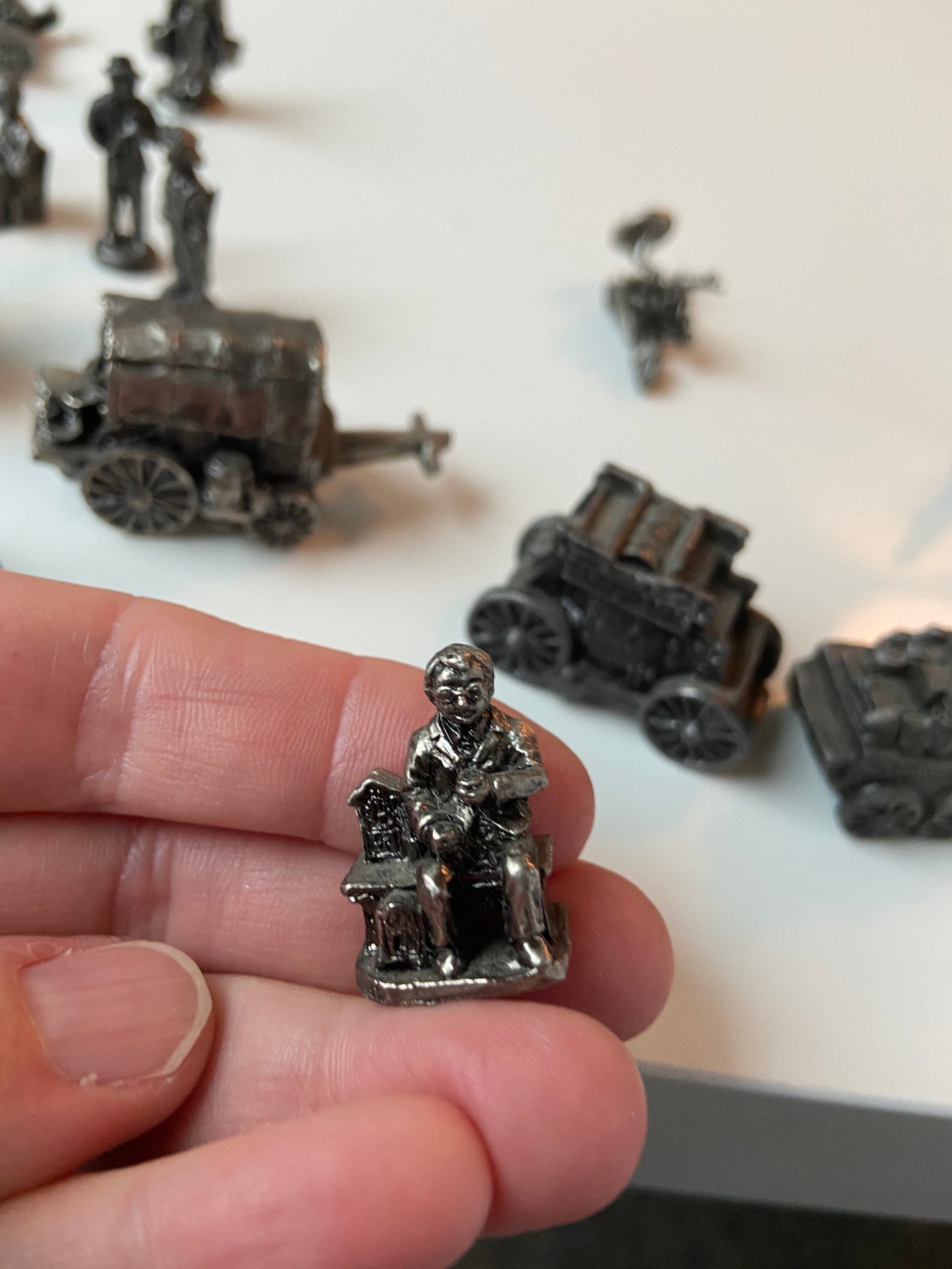 Vintage Pewter Figurines - Etsy