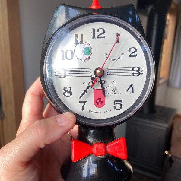Vintage Felix the Cat Clock - Etsy