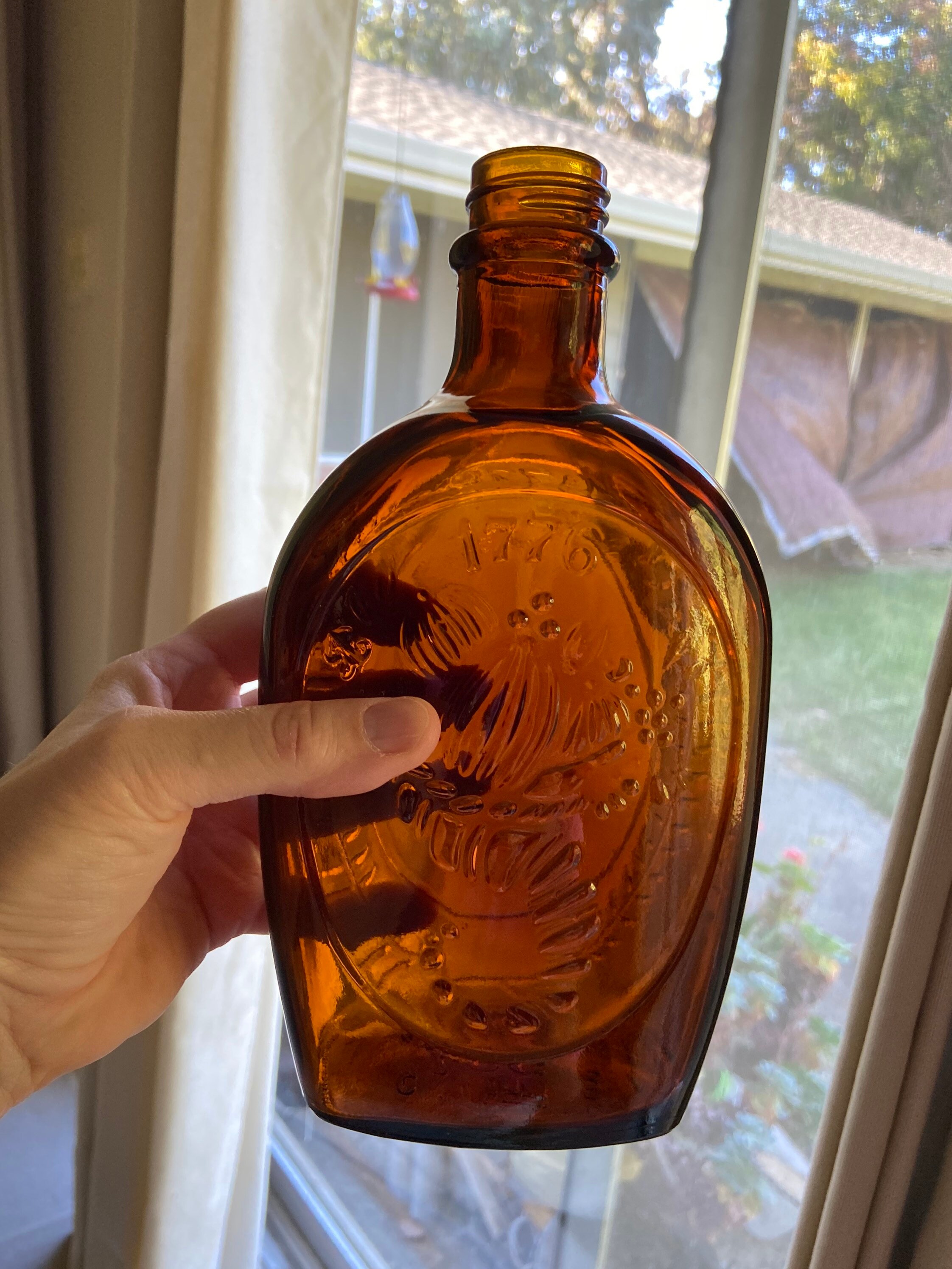 Vintage Log Cabin 1776 Cornucopia Bottle - Etsy