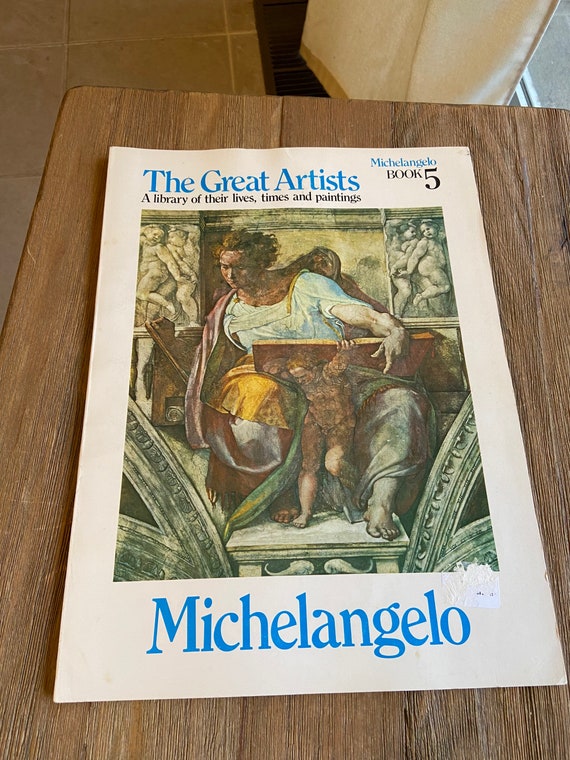 Vintage Michelangelo Art Book | Etsy