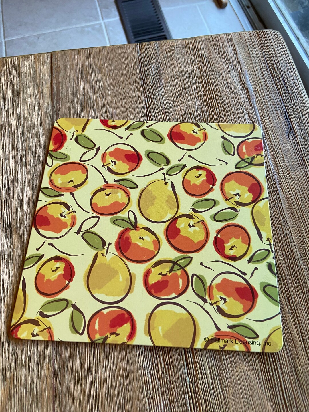 Vintage apples and pears insulated hot pad - Etsy 日本