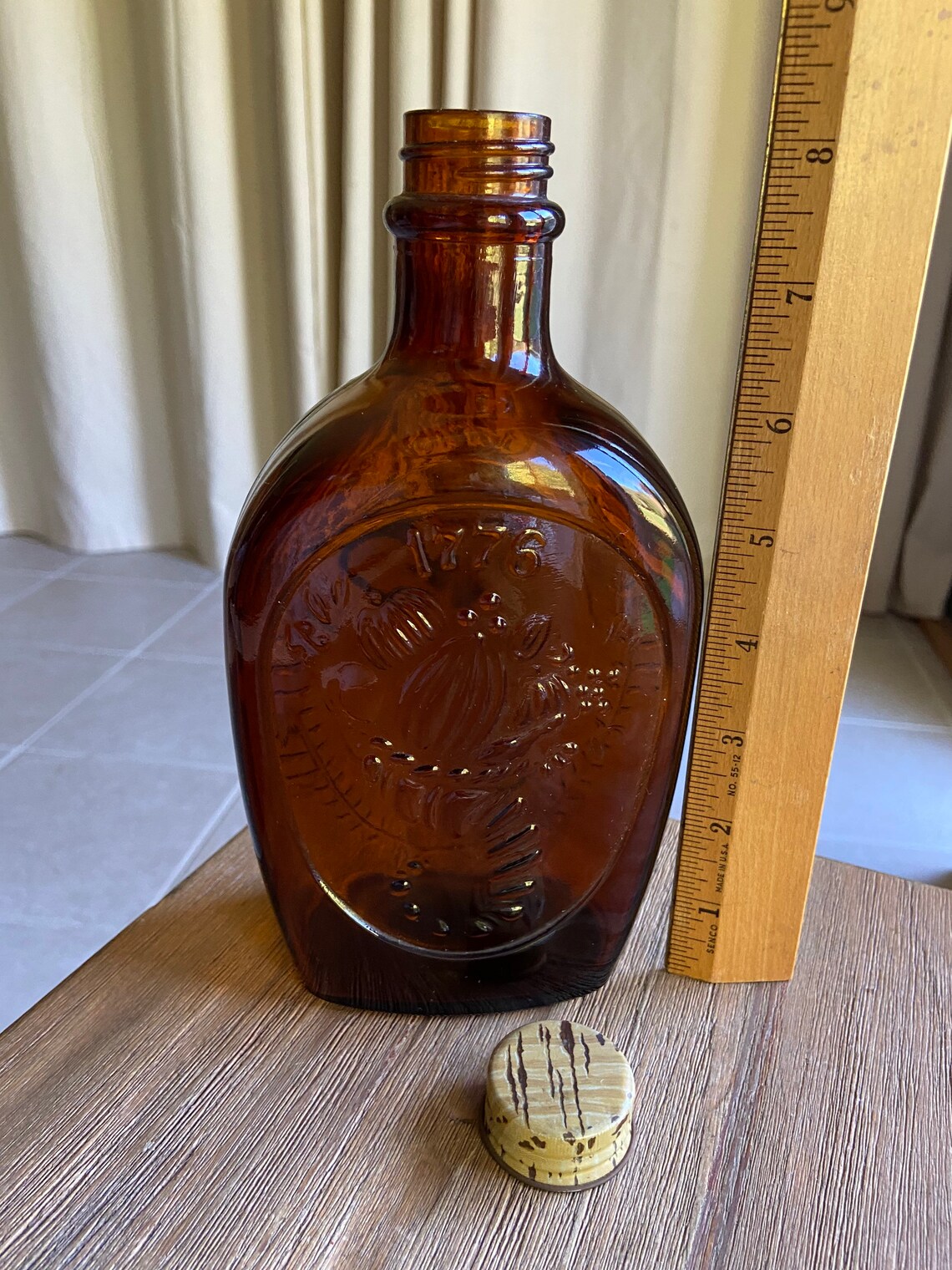 Vintage Log Cabin 1776 Cornucopia Bottle - Etsy