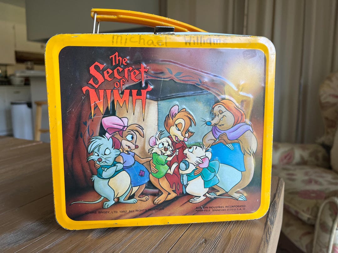 Vintage the Secret of Nimh Lunchbox With Thermos - Etsy